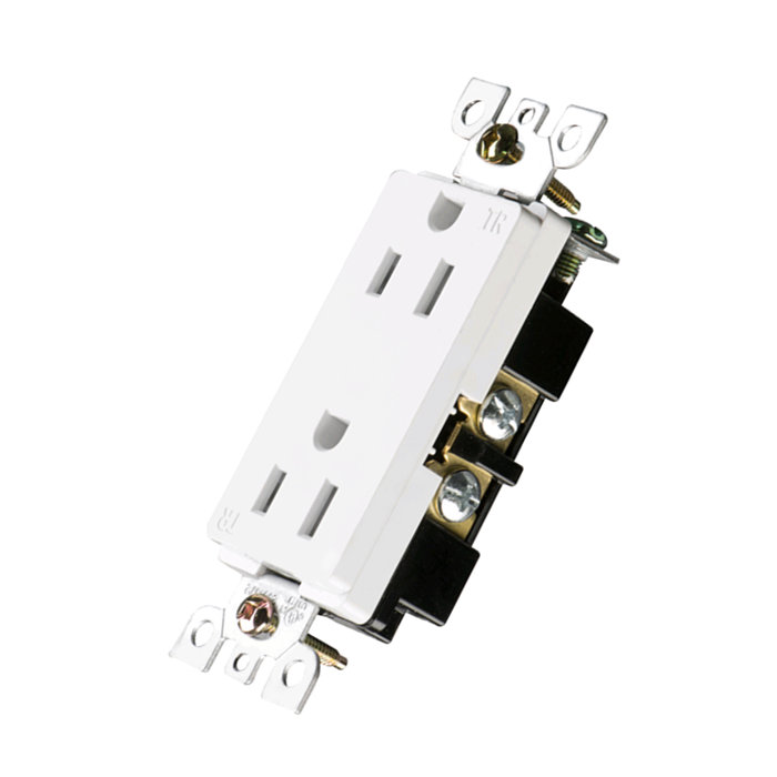 MW LIGHTING MG-MR Decorator Wall Receptacle Outlet, Tamper-Resistant ...