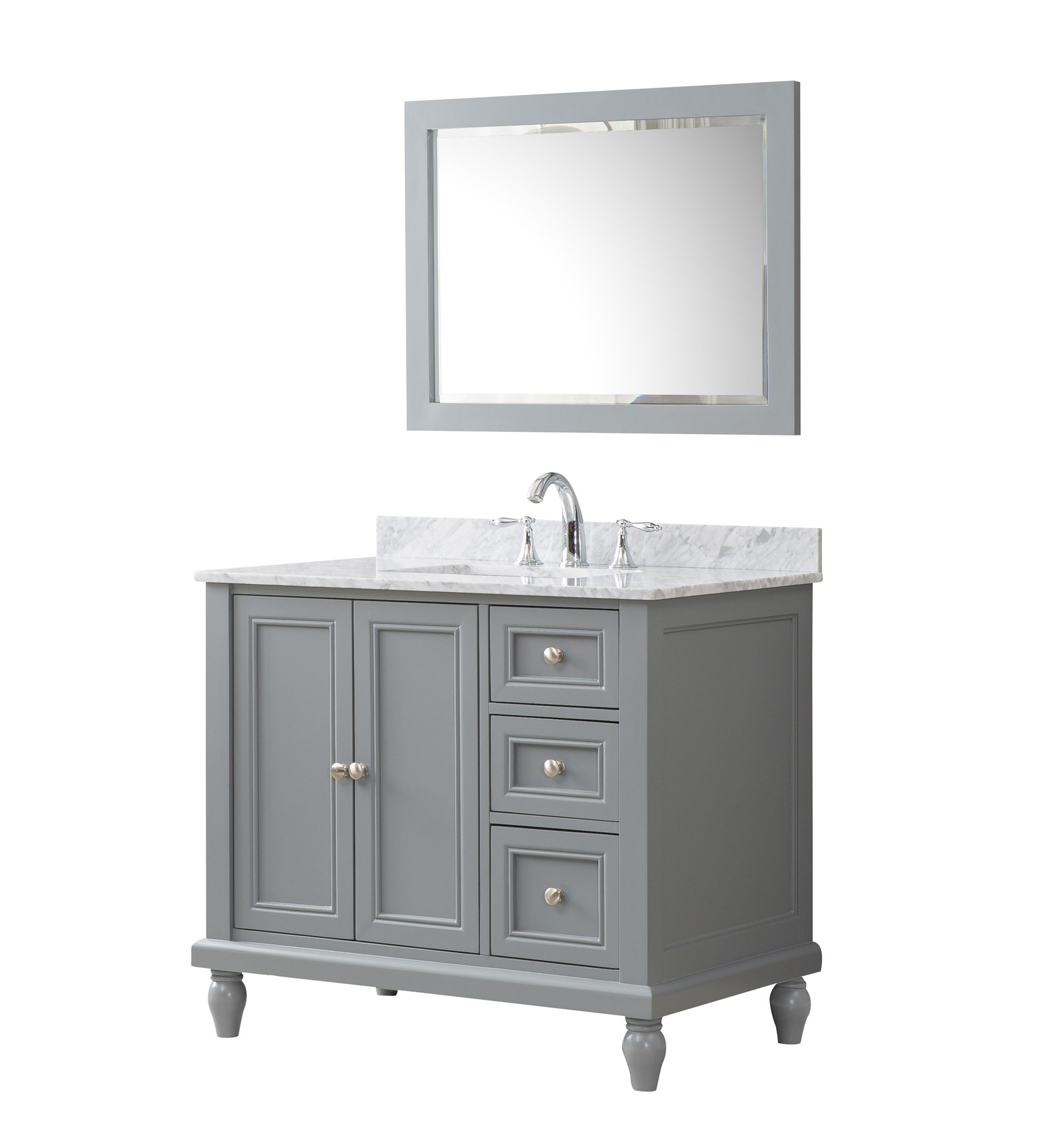 Red Barrel Studio® Ennio 36'' Single Bathroom Vanity with Marble Top ...