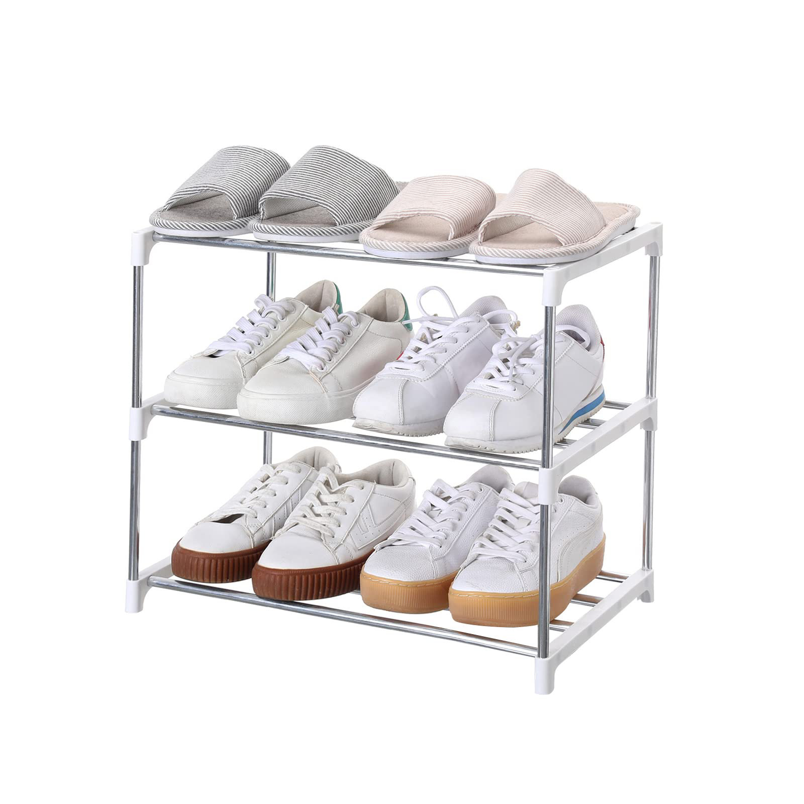Wrought Studio™ Stackable Small Shoe Rack, Entryway, Hallway And Closet ...
