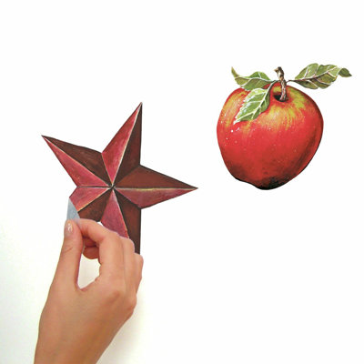 Room Mates Deco 40 Piece Country Apples Wall Decal & Reviews | Wayfair
