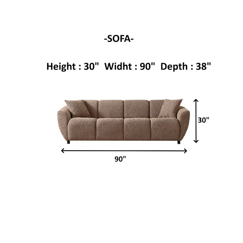 Brayden Studio® Extine 3 - Piece Living Room Set | Wayfair