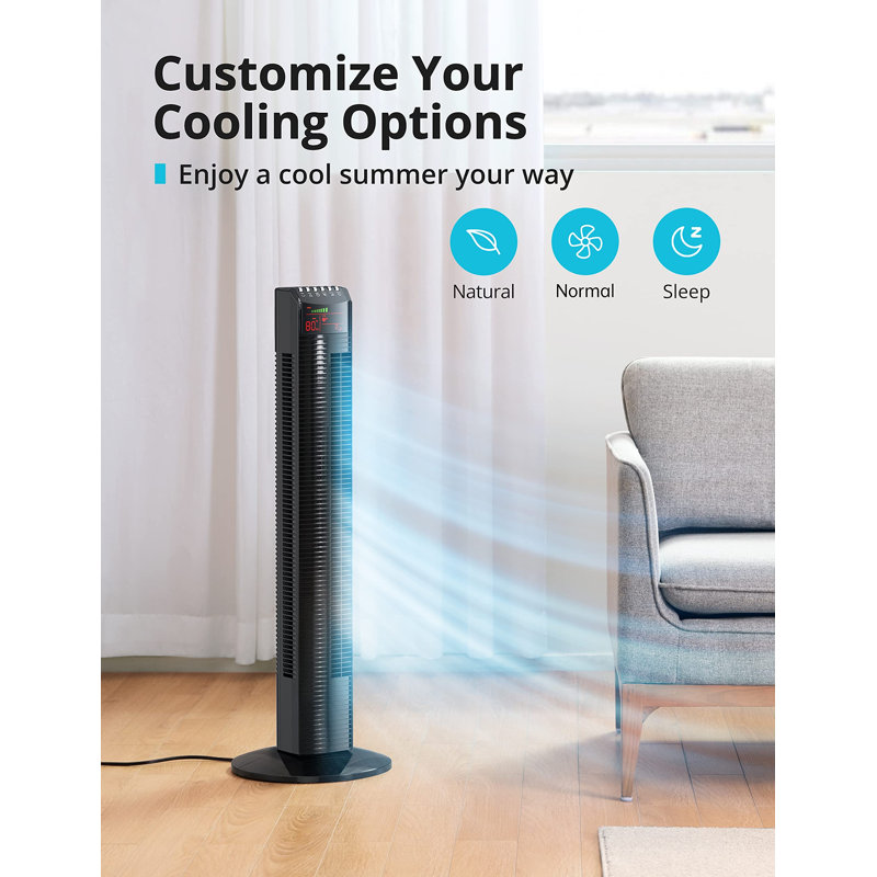 Taotronics Tower Fan, 36”oscillating Bladeless Fans With Remote, Quiet ...