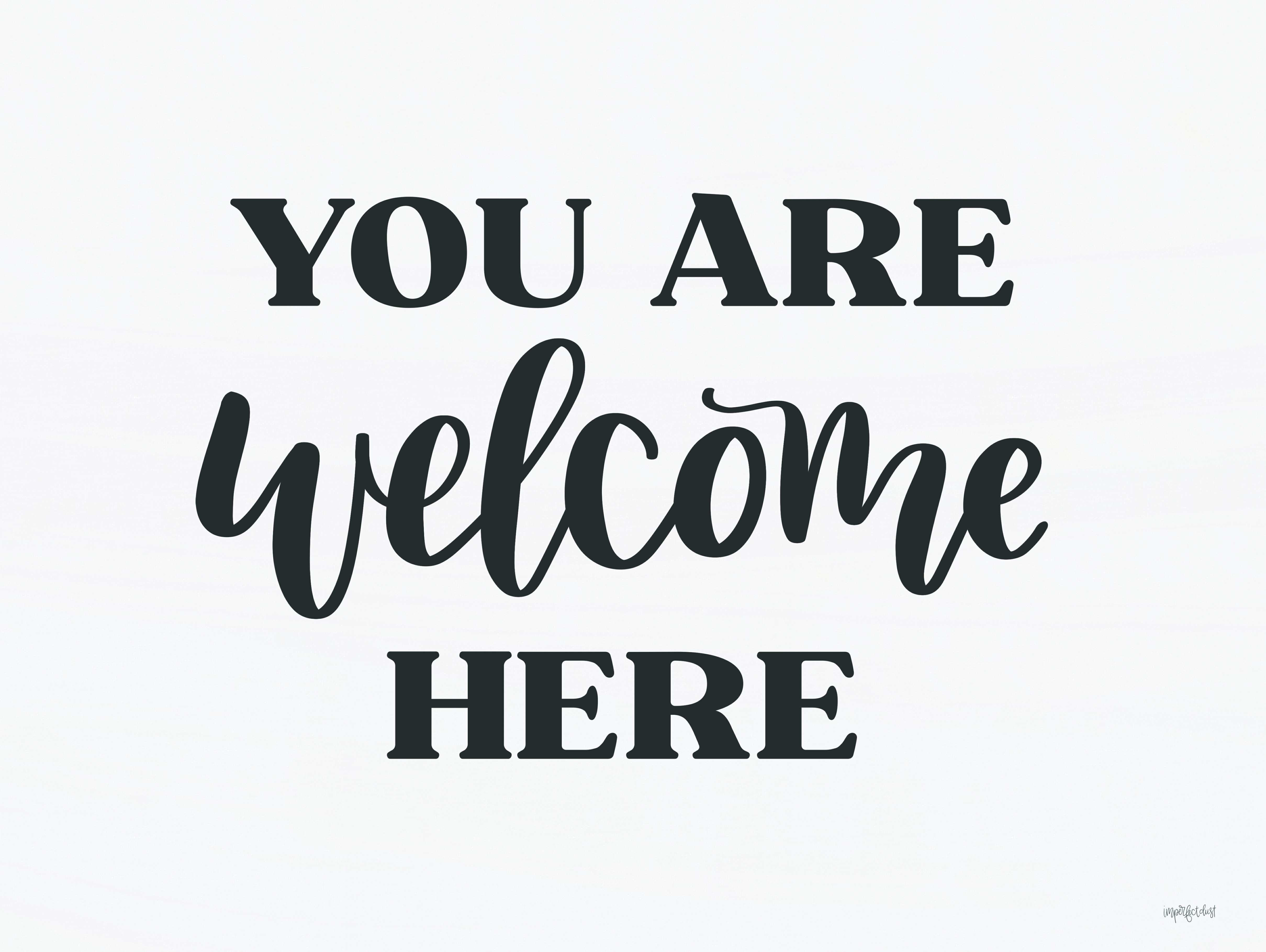 Trinx You Are Welcome Here - Wrapped Canvas Print | Wayfair