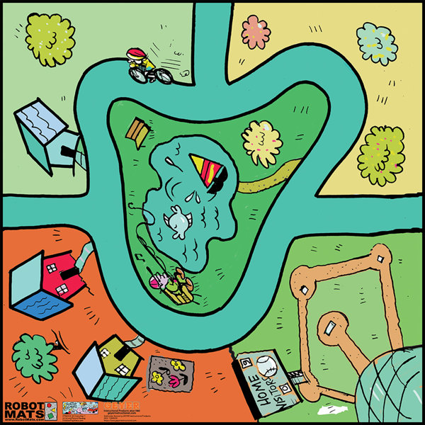 Geyer Instructional Products Robotics Creative, Suburban Vinyl Playmat ...