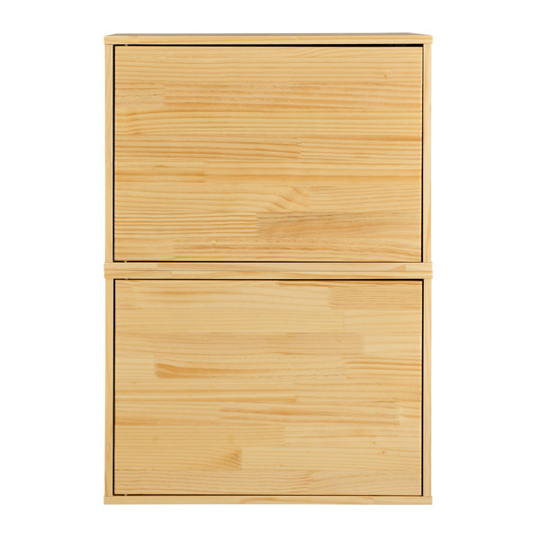 Latitude Run® Stackable Solid Wood Box | Wayfair
