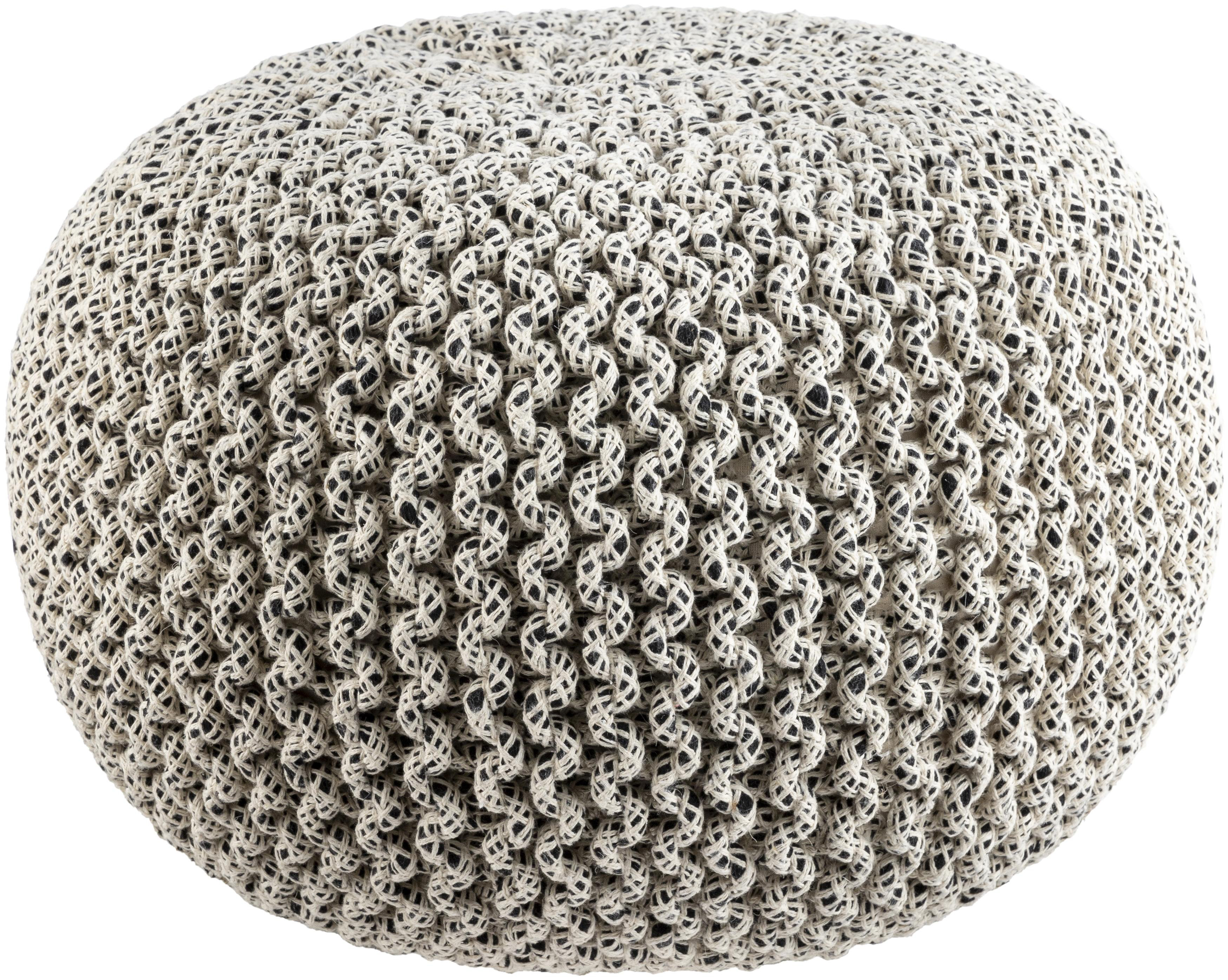 Gracie Oaks 20" Wide Round Pouf Ottoman | Wayfair