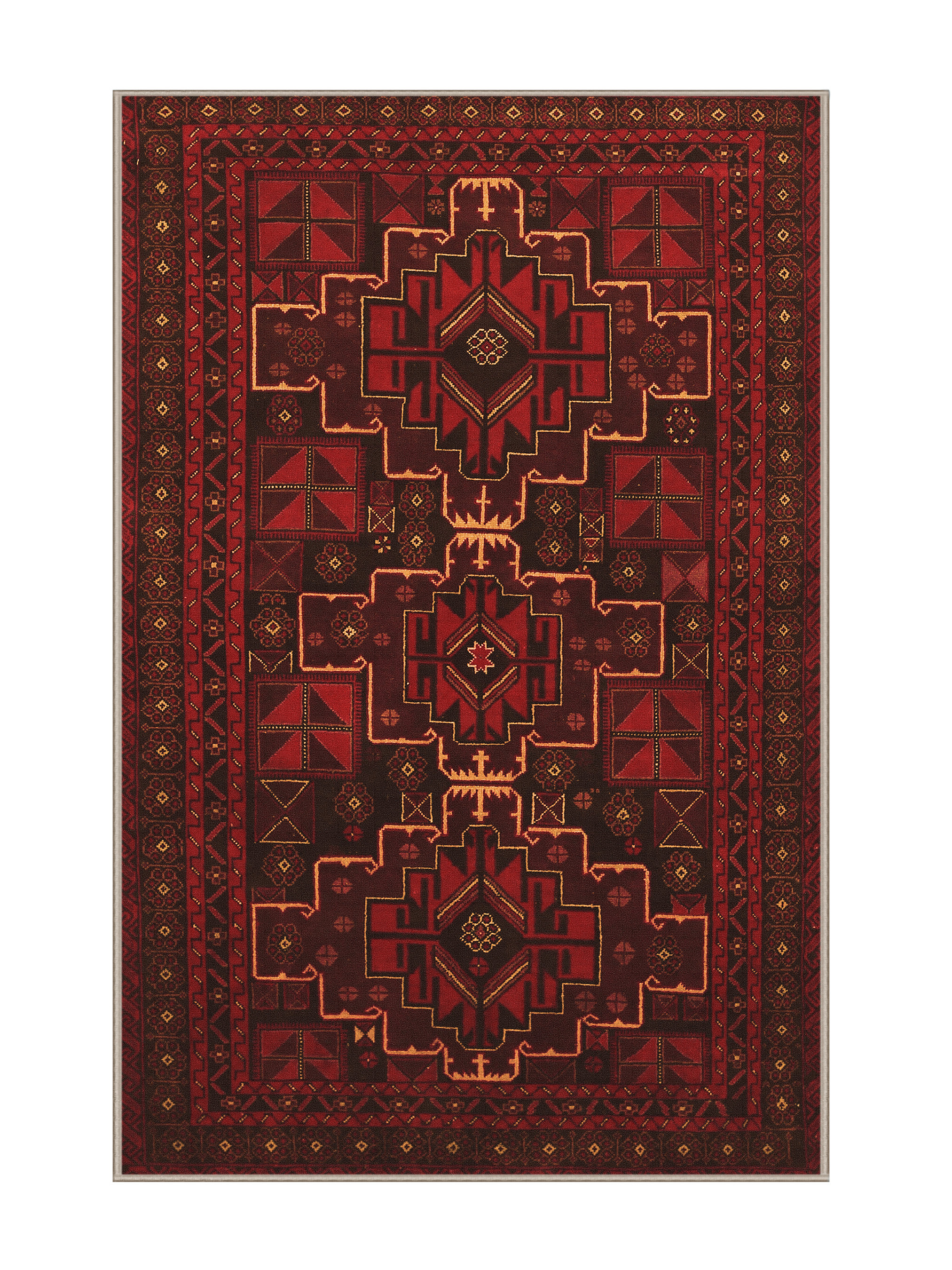 Dakota Fields Beppo Oriental Machine Woven Rectangle 8' x 12' Wool ...