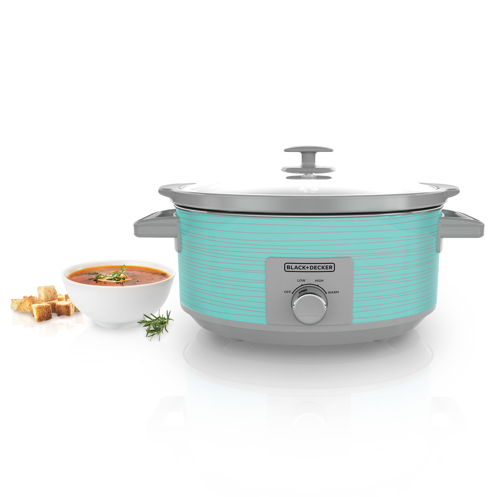 Black + Decker BLACK+DECKER 7 Quart Dial Control Slow Cooker with Built ...
