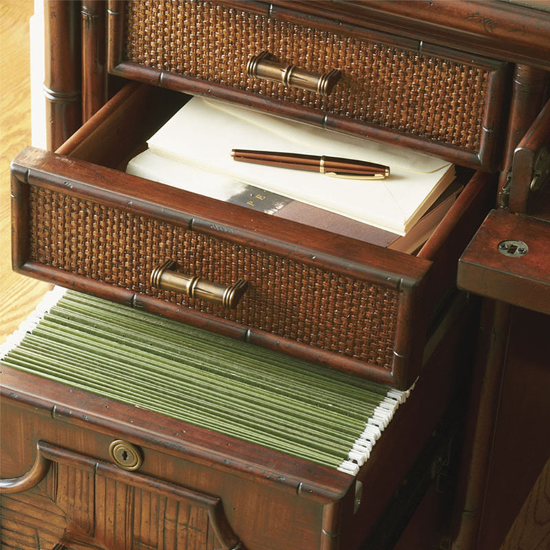 Bayou Breeze Southeast Asian style distinctive desk chair set | Wayfair