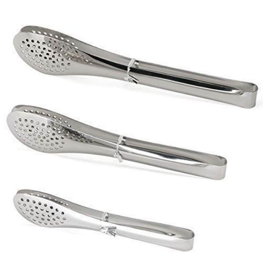 Bonison Stainless Steel Kitchen Tongs Salad Tongs BBQ Tongs Heavy Duty ...