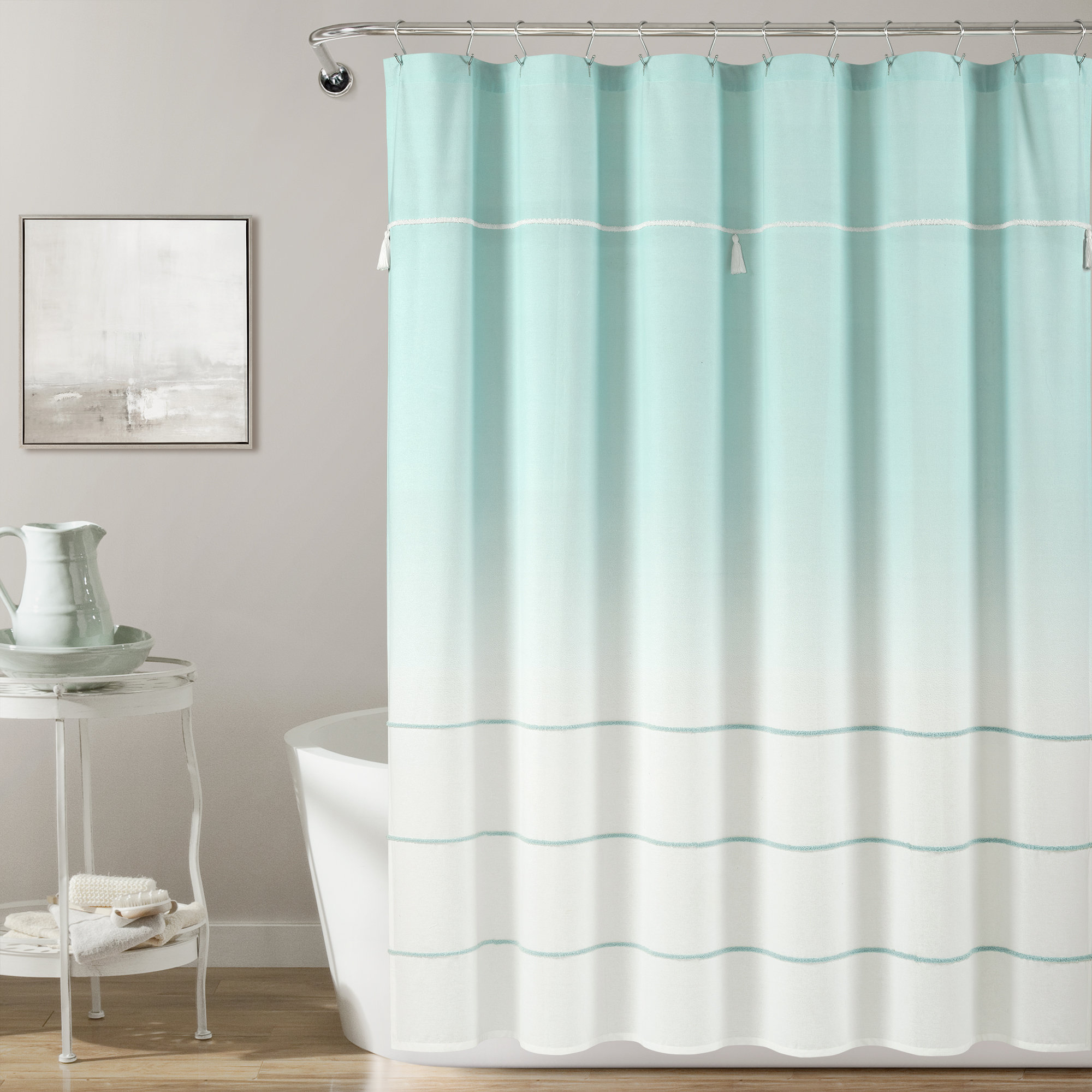 Lush Decor Single Shower Curtain & Reviews | Wayfair