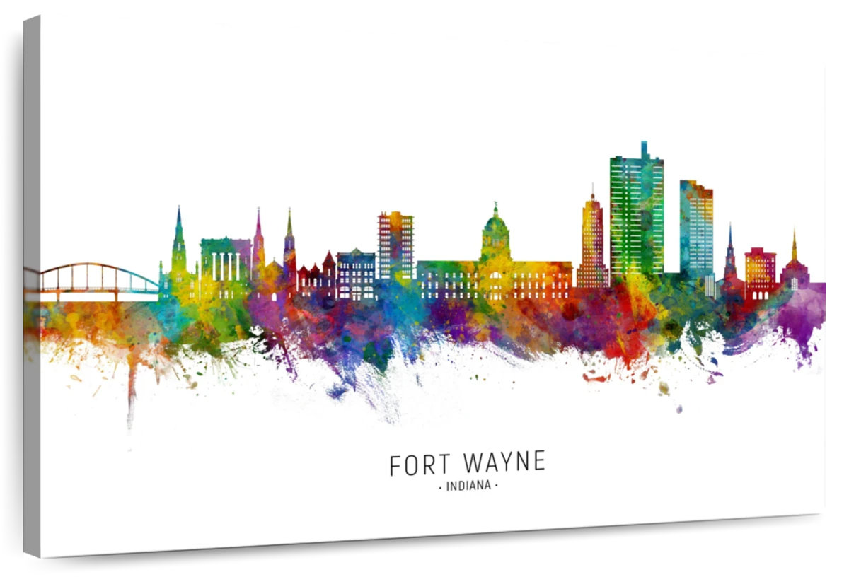 Ebern Designs Fort Wayne Indiana Skyline I | Wayfair