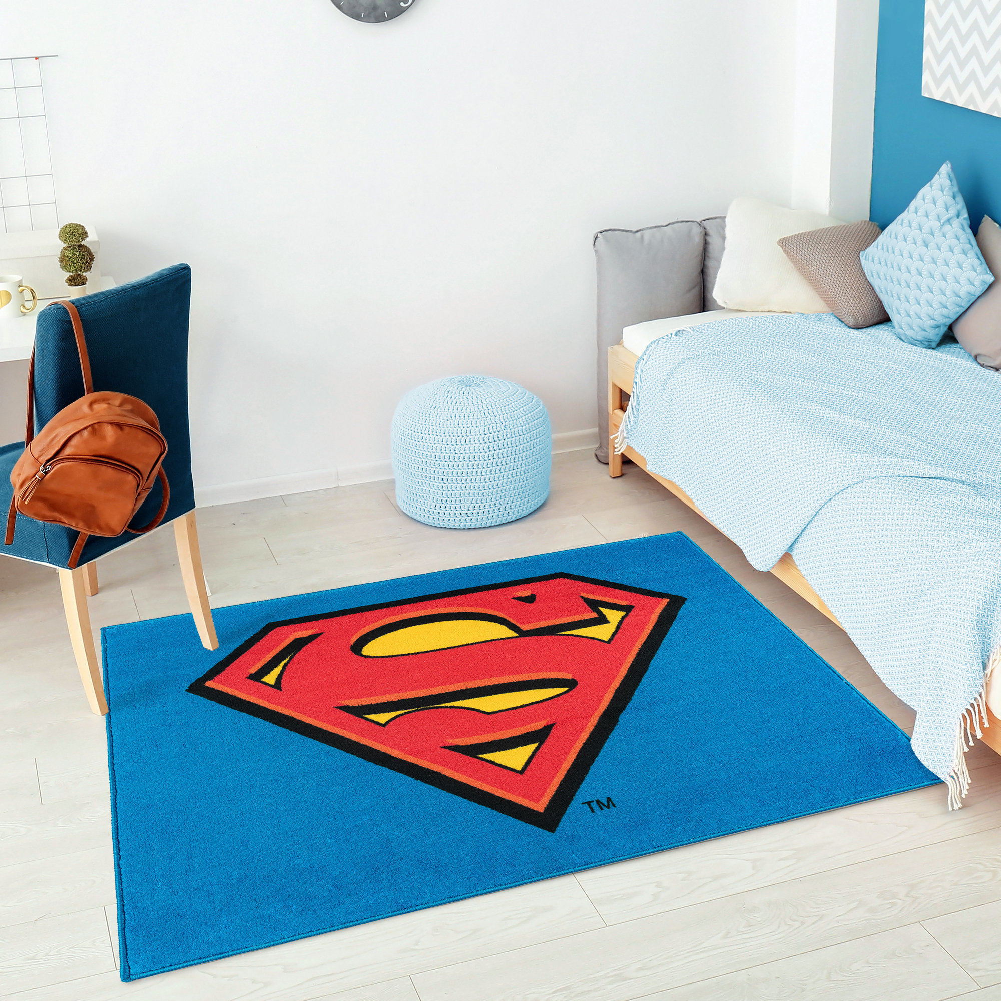 Warner Brothers Licensed Warner Bros Superman Logo Blue Red Black Easy ...