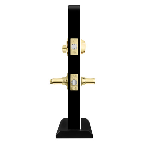 Premier Lock Complete Entry Lever Set with Single Cylinder Deadbolt ...
