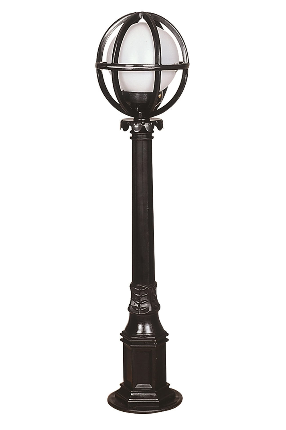 East Urban Home Black 1 -Light 35'' H Hardwired Lamp Post (Full) | Wayfair