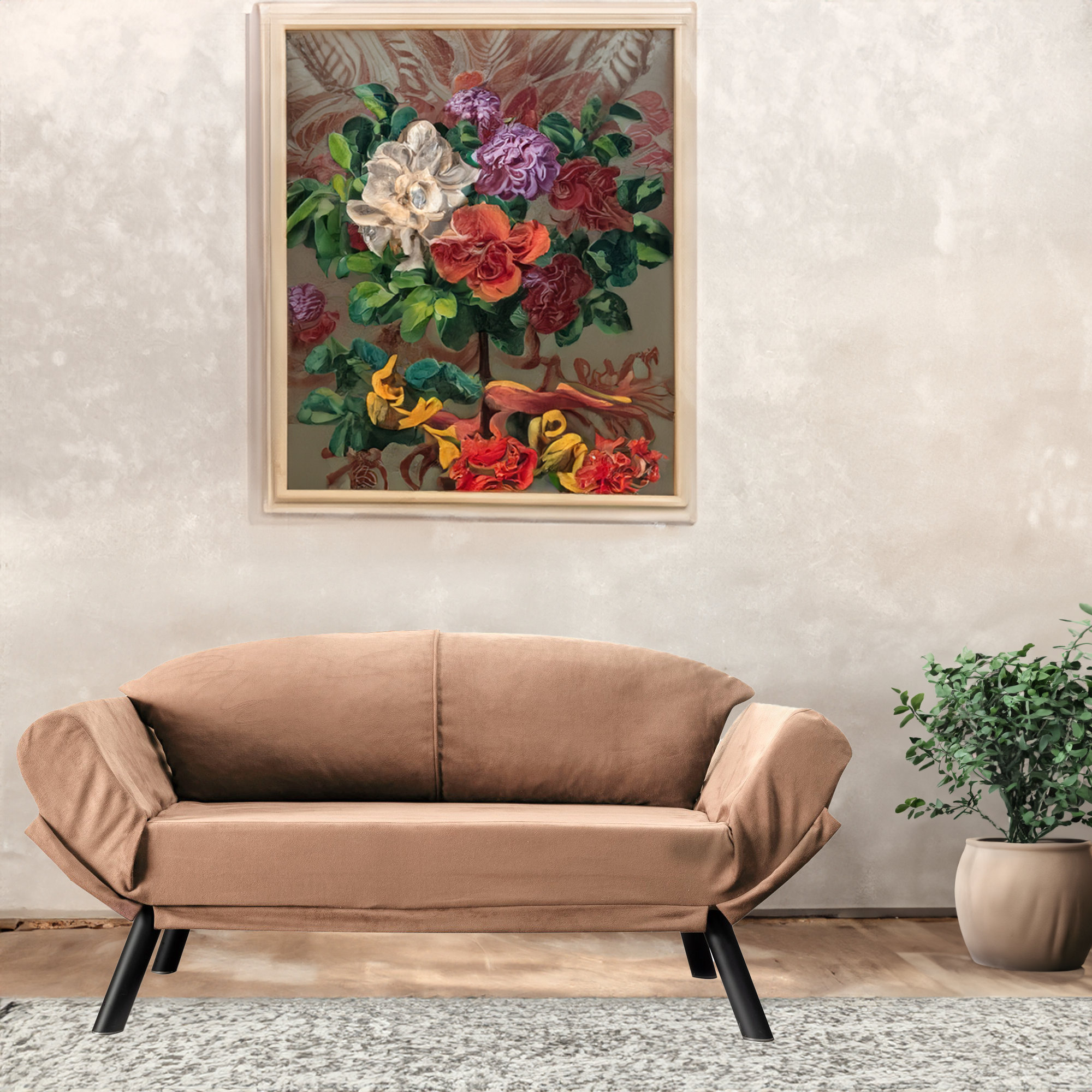 Corrigan Studio® Metal Frame Replacable Fabric With Multi-Position Arms ...