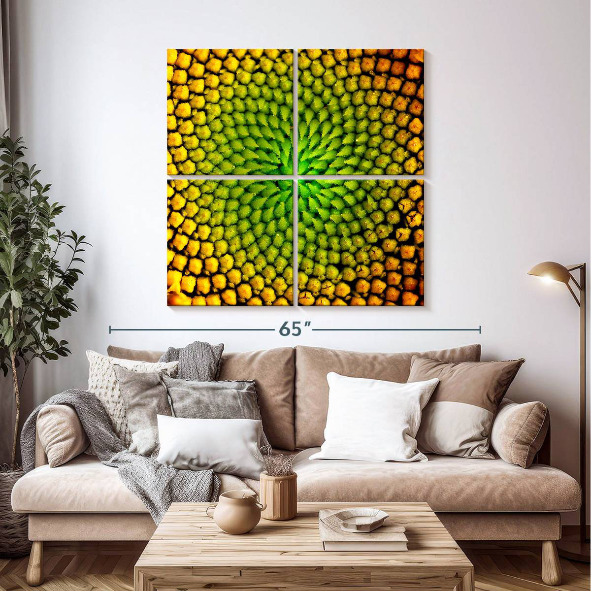 Ivy Bronx Magnified Sunflower Disc | Wayfair
