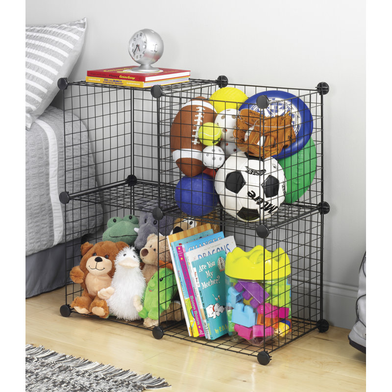 Whitmor, Inc 14.5" W Black Metal Storage Cube & Reviews | Wayfair