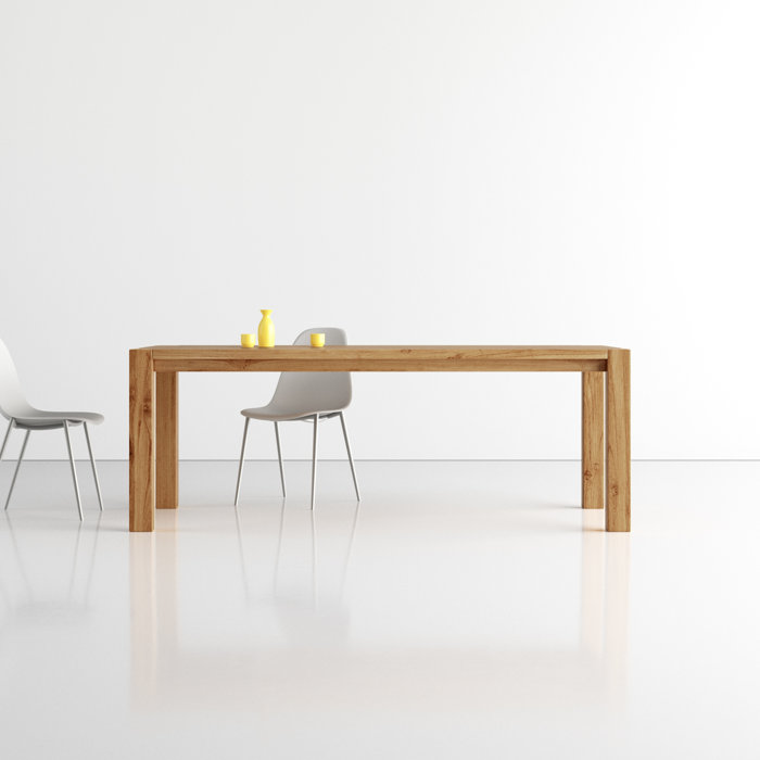 AllModern Dublin Extendable Solid Oak Wood Dining Table (82.5"-122 ...