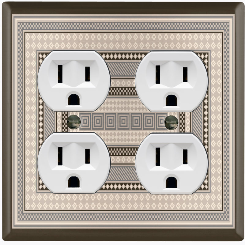 WorldAcc 2-Gang Duplex Outlet Wall Plate | Wayfair