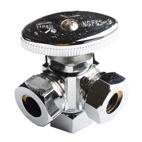 Avalon Three Way Angle Stop 5/8"Comp X 1/2"-7/16"S.J. X 1/4"OD. | Wayfair