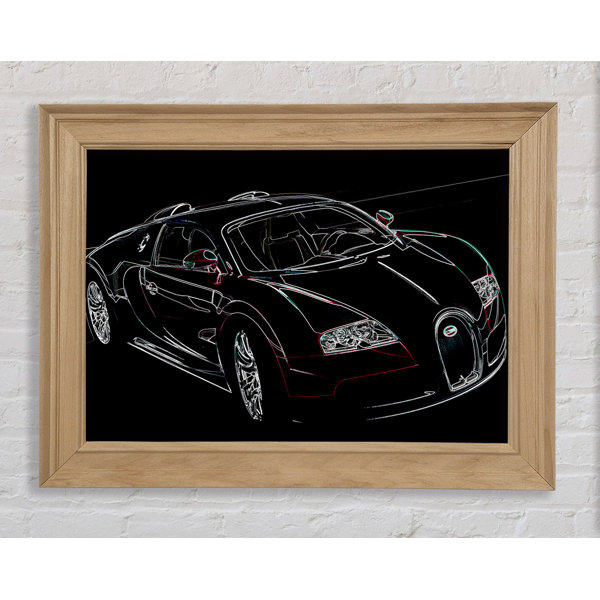 Bright Star Bugatti Veyron Front - Single Picture Frame Print | Wayfair ...
