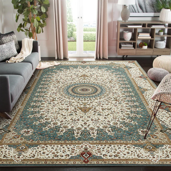 Marlow Home Co. Allijah Embossed Color Machine Woven WILLOW Area Rug ...