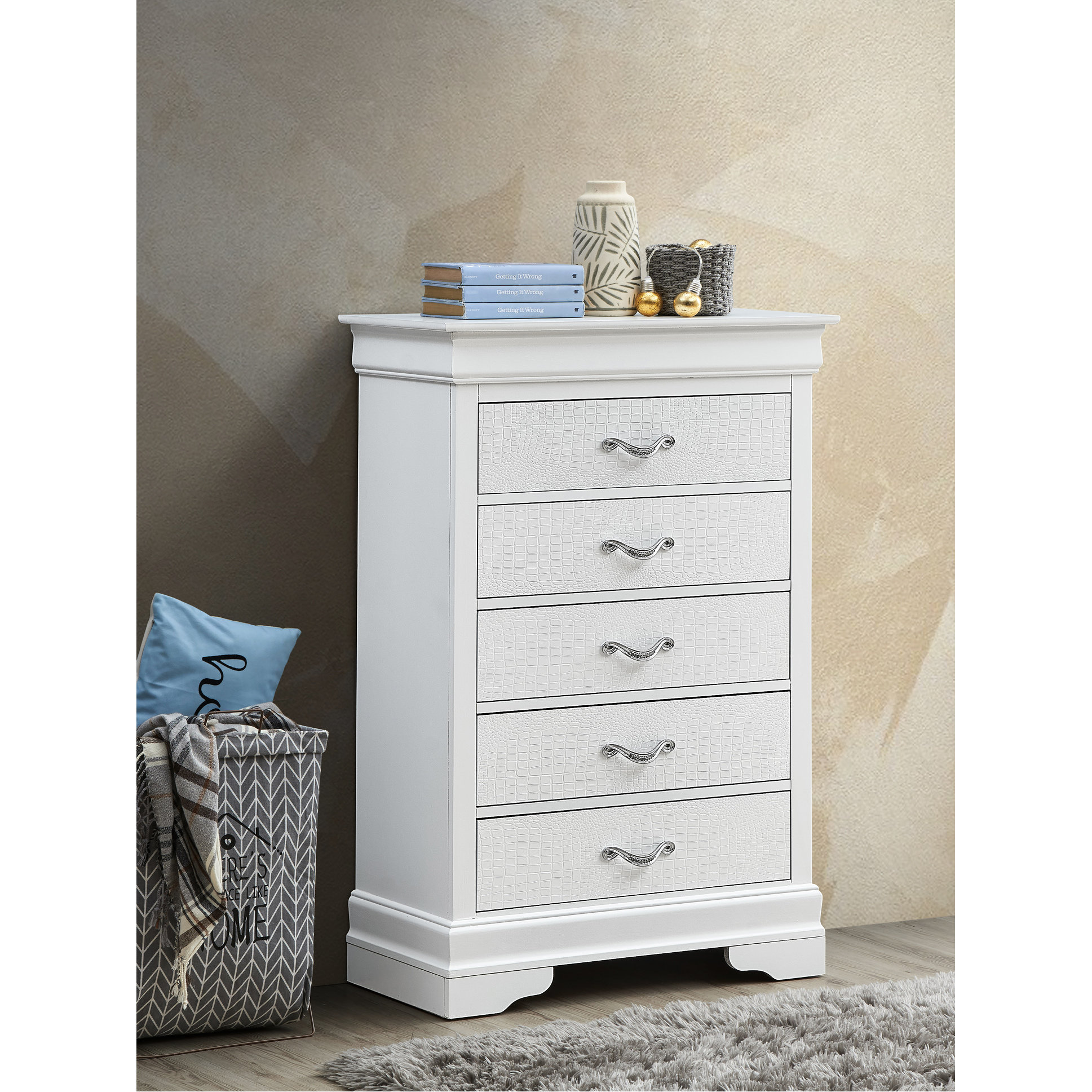 Rosdorf Park Champagne Chest With Decorative Pulls - Traditional Design ...