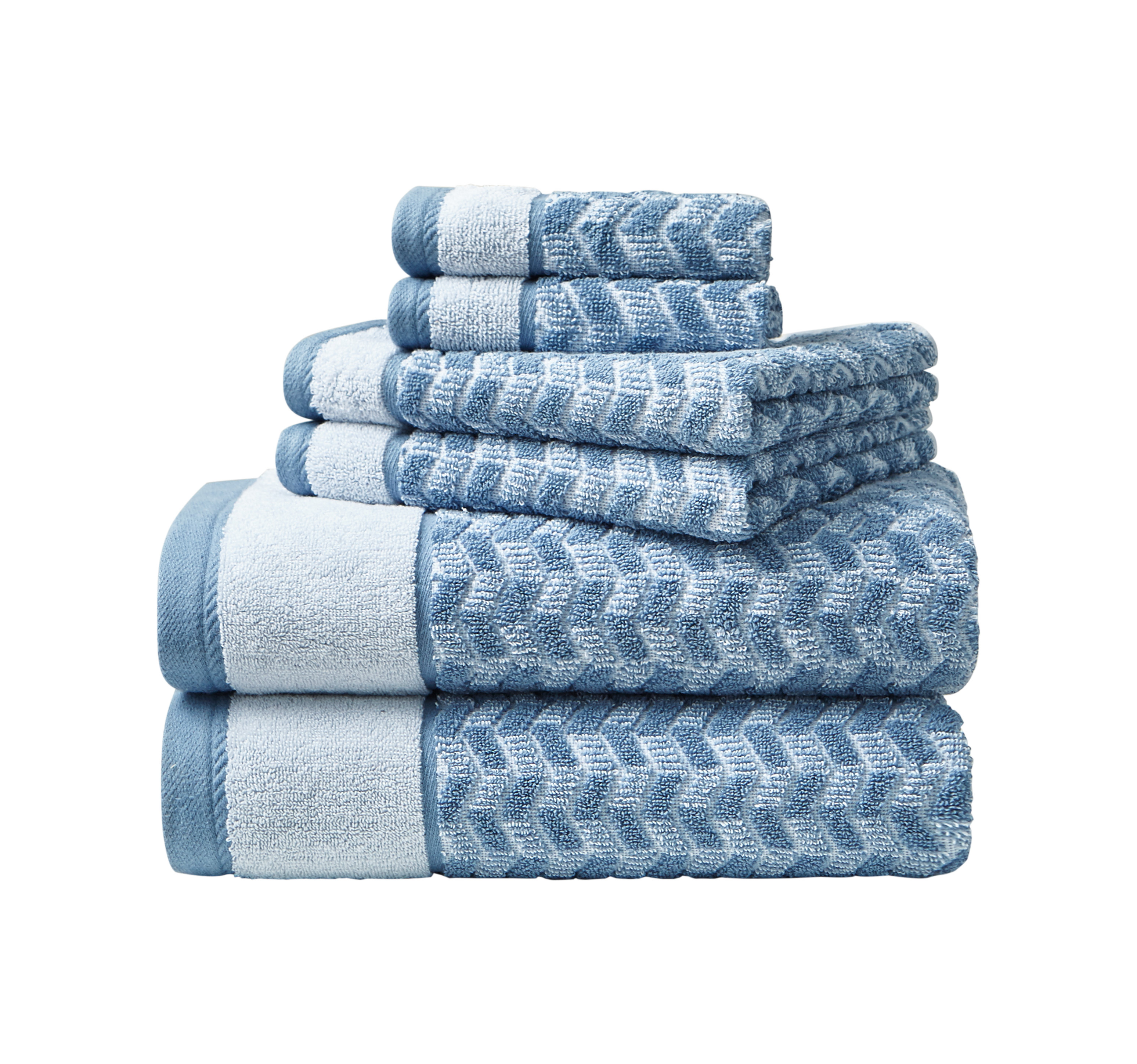 Nautica Zane Chevron 6 Piece 100% Cotton Towel Set & Reviews | Wayfair