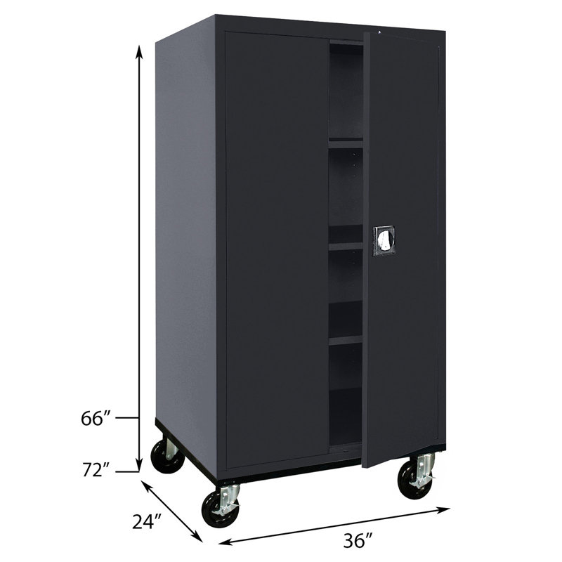 Sandusky 20 Gauge Steel Single Storage Cabinet ( 72" H x 36" W x 24" D ...