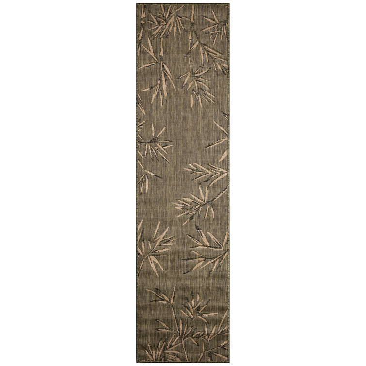 Bay Isle Home Moby Rayon From Bamboo Border Indoor/Outdoor Rug Green ...