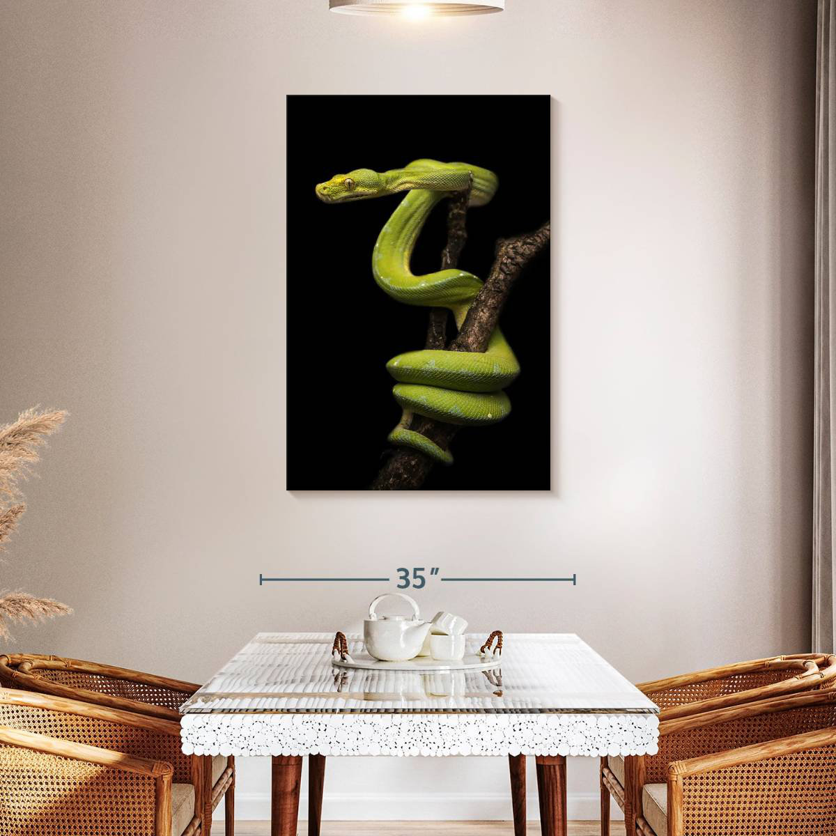 Ebern Designs Brampt Python Wrapped Around A Branch | Wayfair