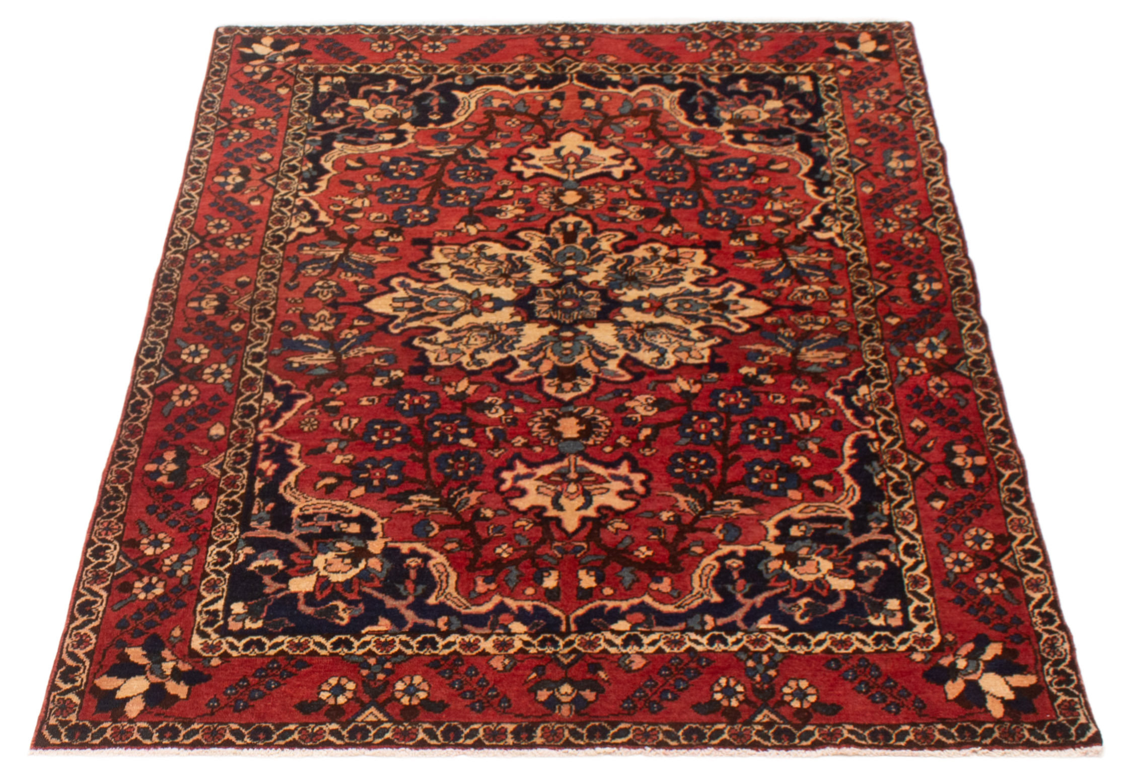 Isabelline Kayseri Vintage Red Rug 4'4" x 6'6" | Wayfair