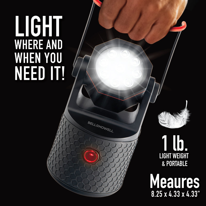 Bell + Howell Bionic Rechargeable Work Light Beam With Stand & Reviews ...