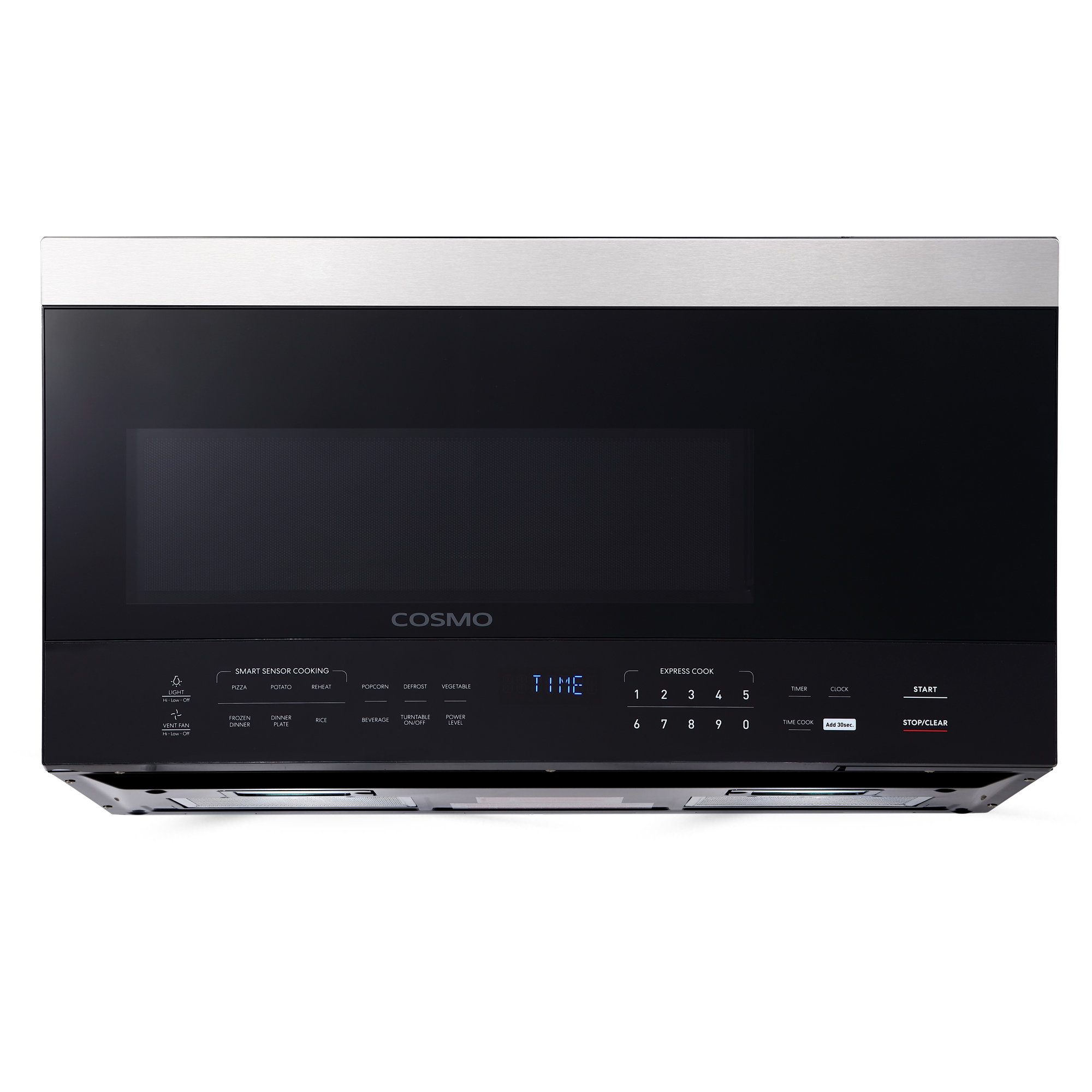 Cosmo 1.6 Cubic Feet 1000 Watt Over The Range Microwave with Sensor ...