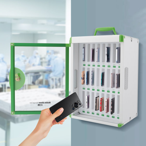 FRONG 24 Slots Metal Cell Phone Locker | Wayfair