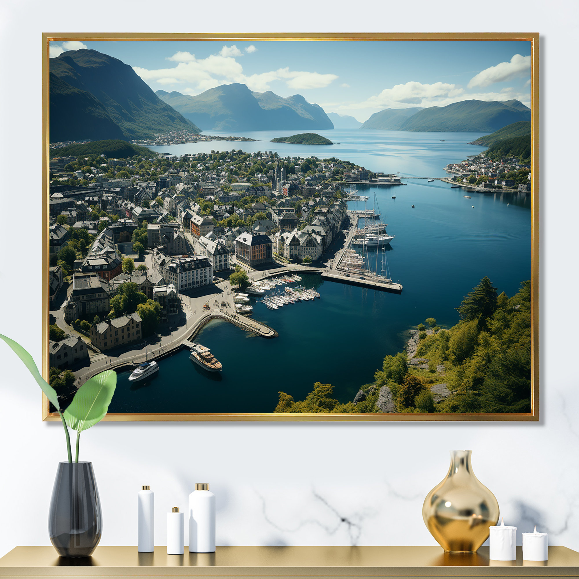 Dovecove Germany Alesund Essence Port City - Germany Wall Art | Wayfair