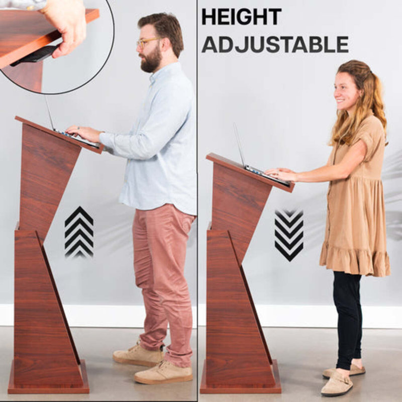 Vivo Pneumatic Height Adjustable Podium | Wayfair