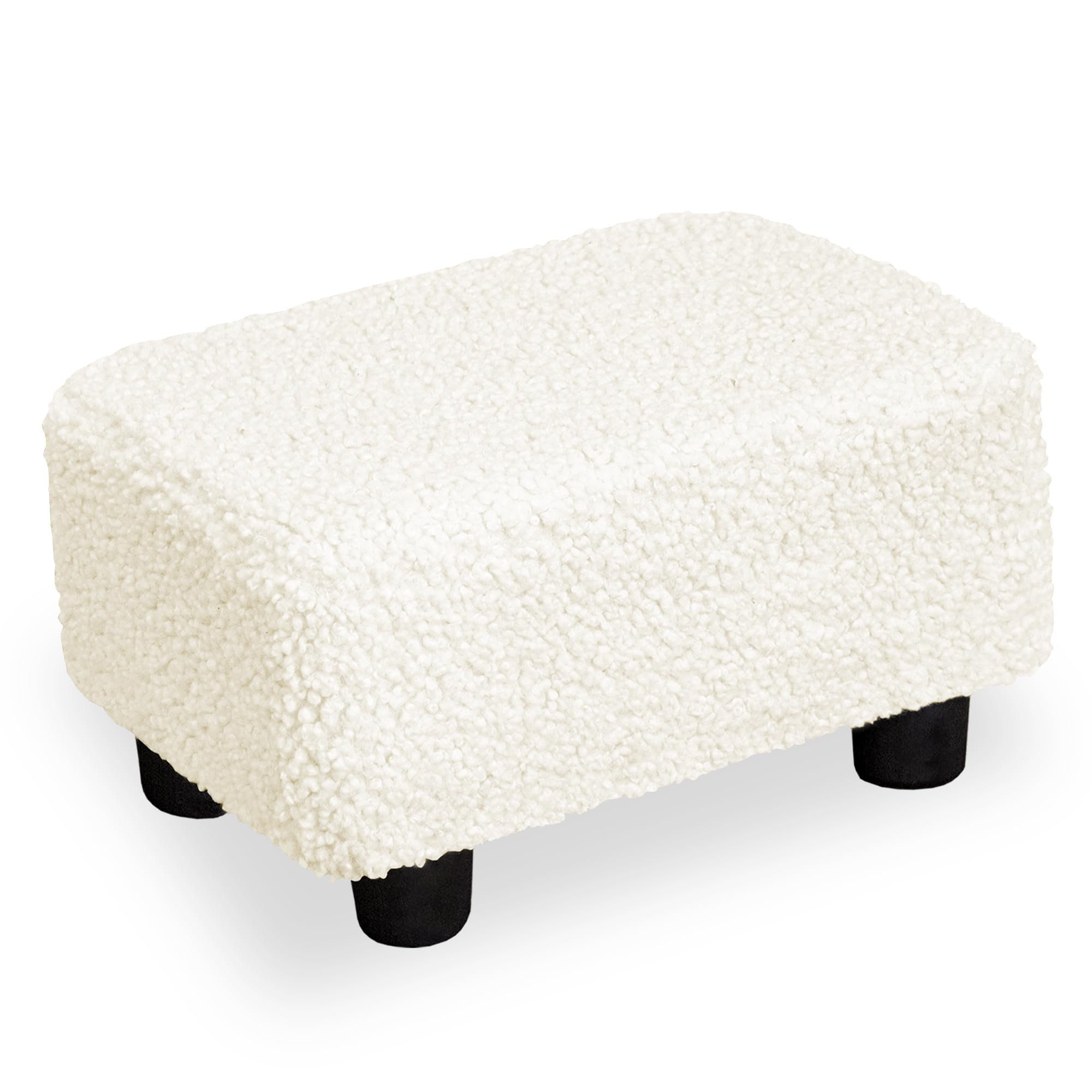 Ebern Designs Small Foot Stool Ottoman Footstool With Legs Under Desk ...