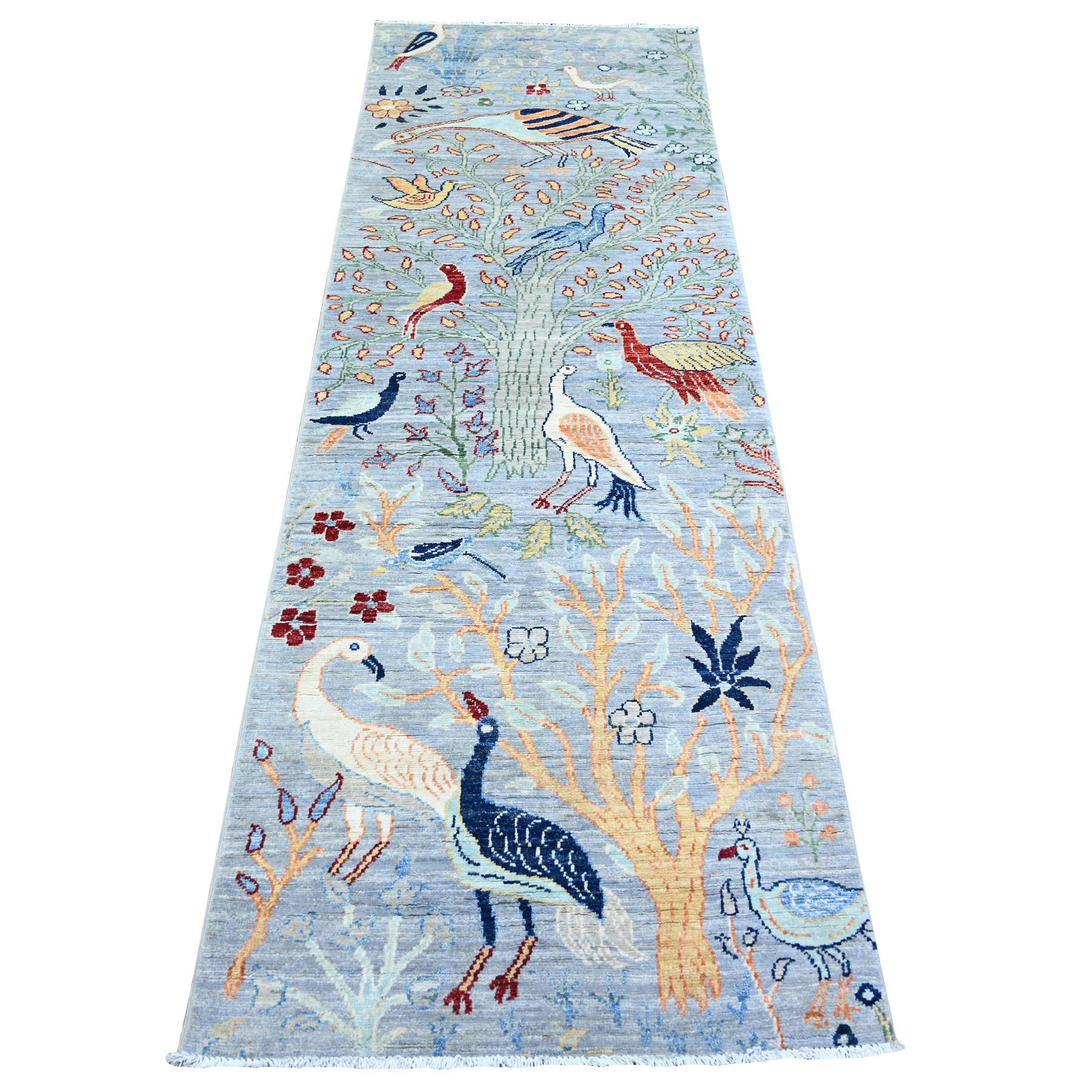 Isabelline Zophia One-of-a-Kind 2'7" X 7'10" New Age Area Rug in Blue ...