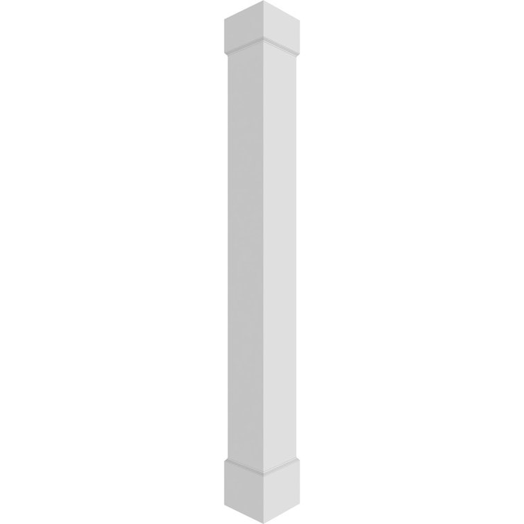 PCI Enterprises Square Non-Tapered Smooth PVC Endura-Craft Column Wrap ...