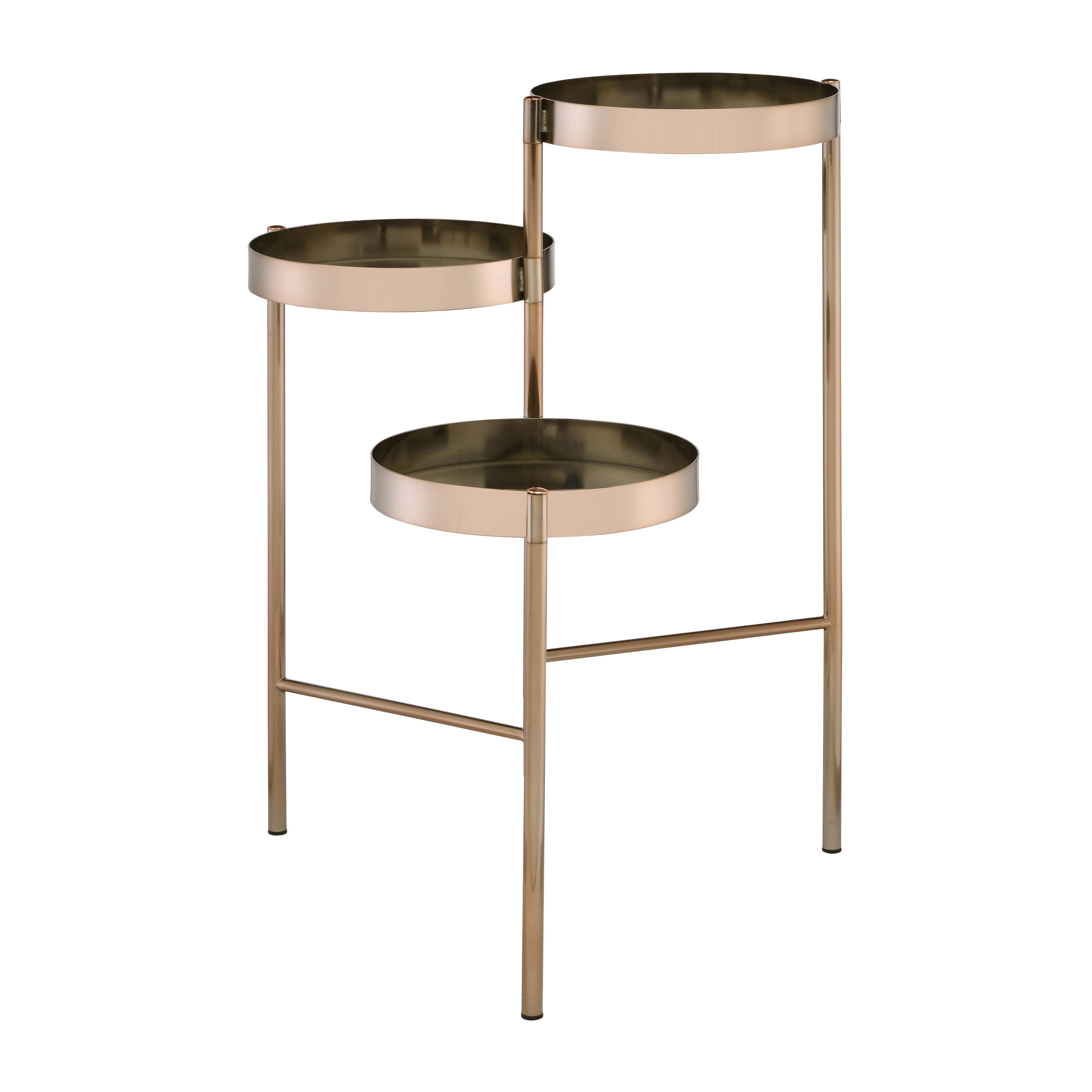 Mercer41 Letio 3 - Tier Plant Stand in Gold | Wayfair