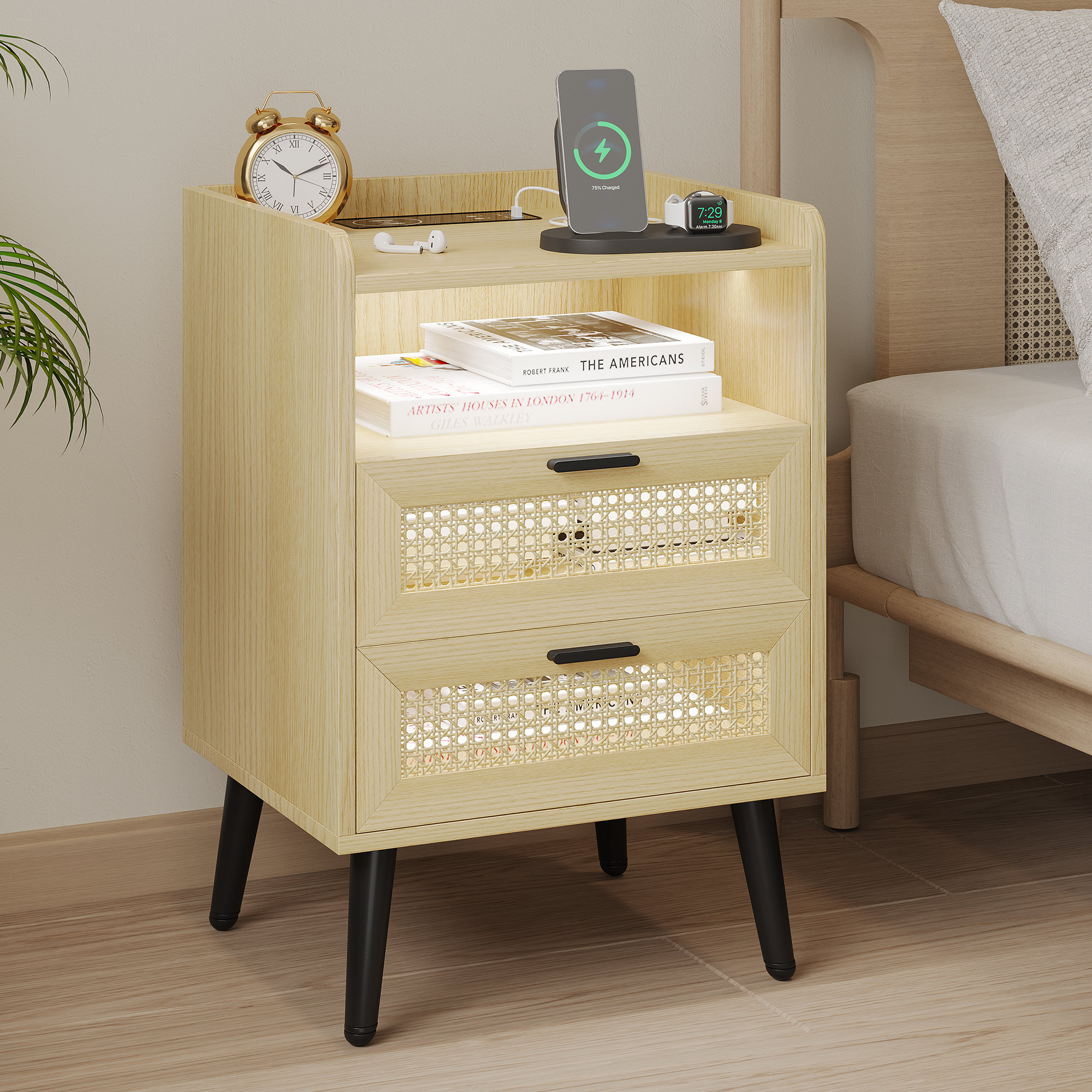 Wrought Studio™ Jomal Nightstand | Wayfair