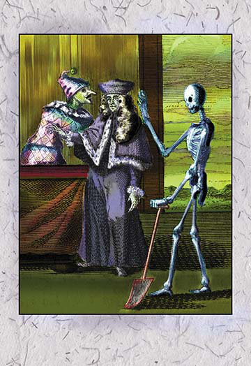 Buyenlarge 'Death Visits a Jester' Graphic Art | Wayfair