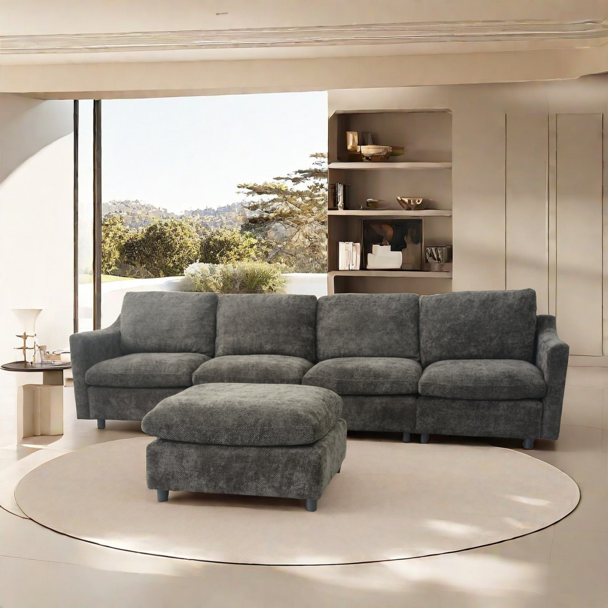 Latitude Run® Modern Oversized Deep Seat Sectional Sofa - Wayfair Canada