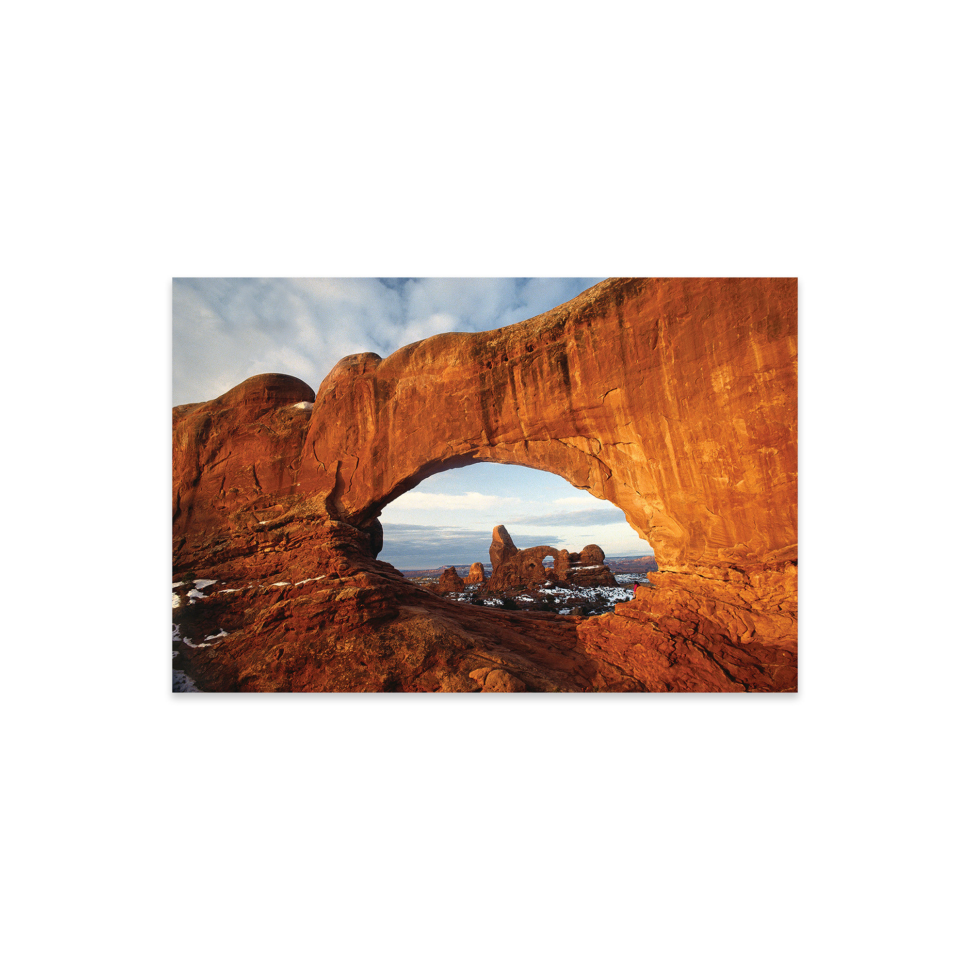 Union Rustic Turret Arch Through North Window Arch, Arches National ...