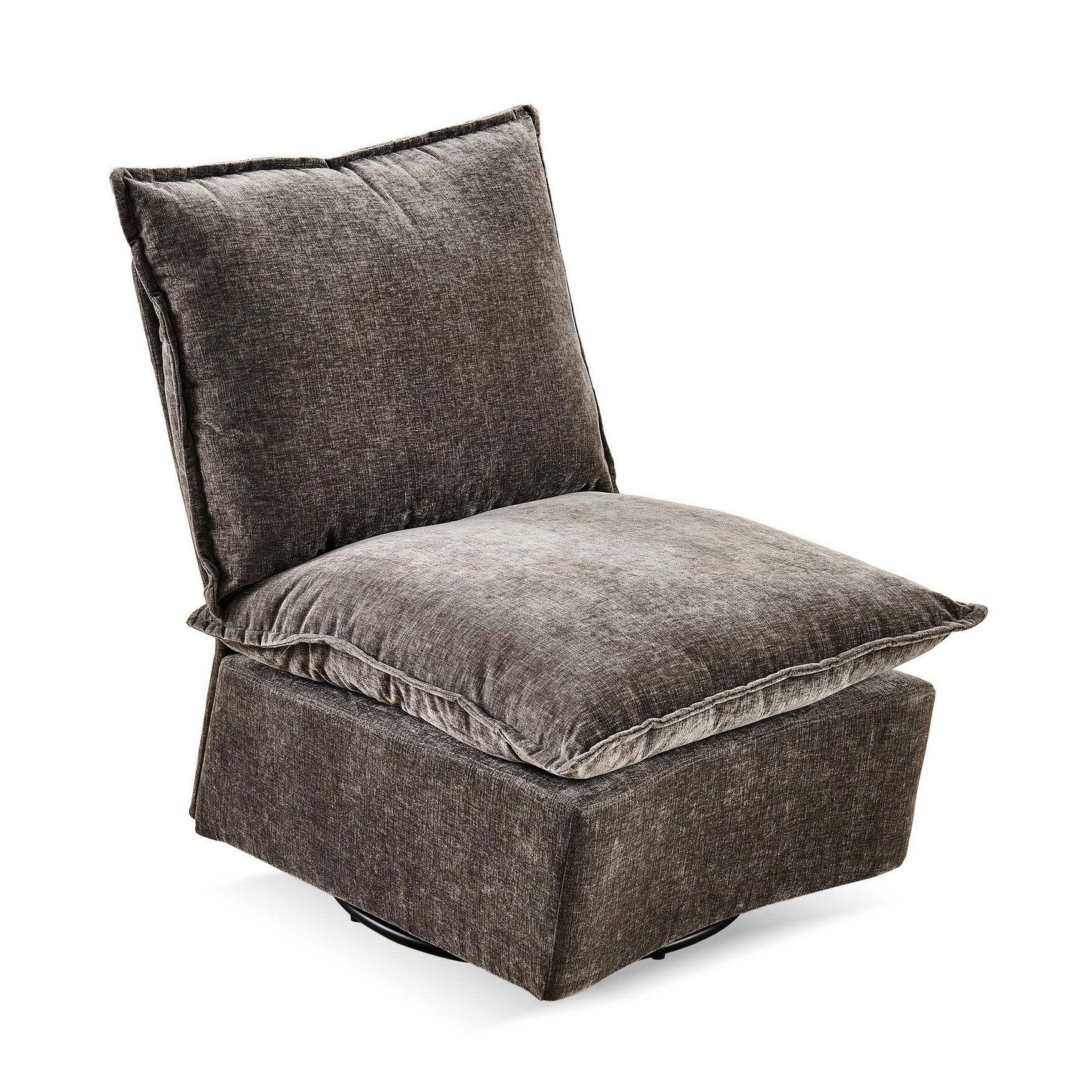 Hokku Designs Ergonomic Chenille Chair With Swivel Function For Better ...