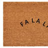 17 Stories 36" Brown Christmas Fa La La Outdoor Coir Door Mat | Wayfair
