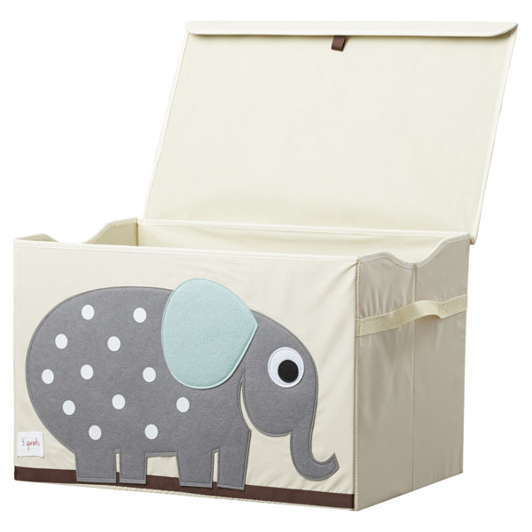 3 Sprouts - Toy Chest Storage Box for Kids Playroom, Elephant & Reviews ...