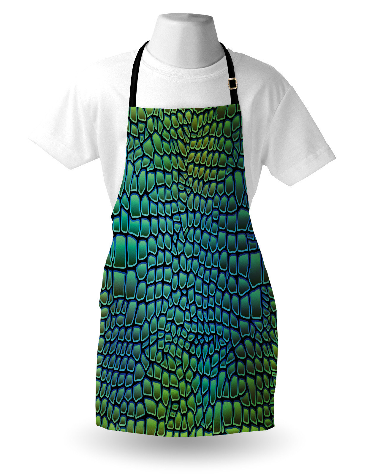 East Urban Home Animal Apron Unisex, Alligator Skin, Adult Size, Green ...